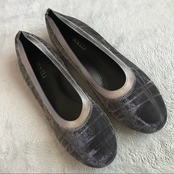 Vaneli | Shoes | Nwot Vaneli Sidol Silver Sparkle Nizza Ballet Flat ...
